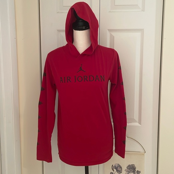 Jordan | Shirts & Tops | Jordan Air Jordan Red Pullover Hoodie | Poshmark